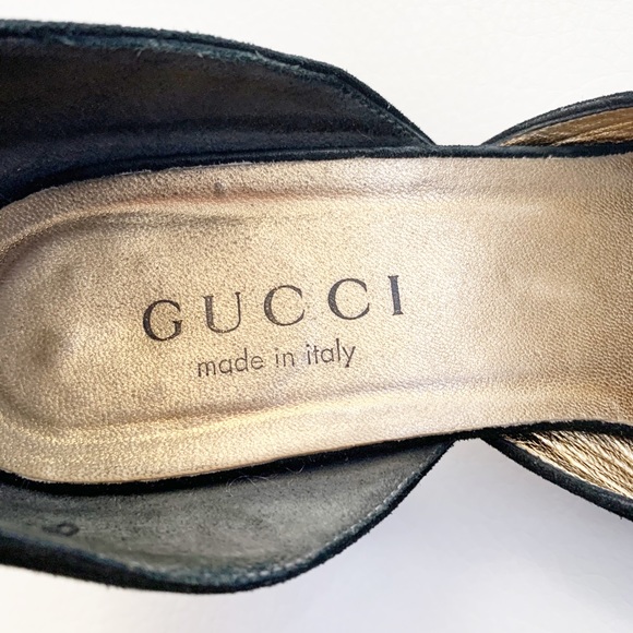 Gucci | Shoes | Vintage Gucci Dorsay Kitten Heel Pumps | Poshmark